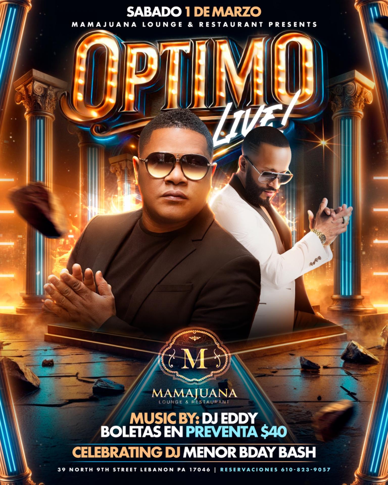 OPTIMO LIVE Tickets - BoletosExpress