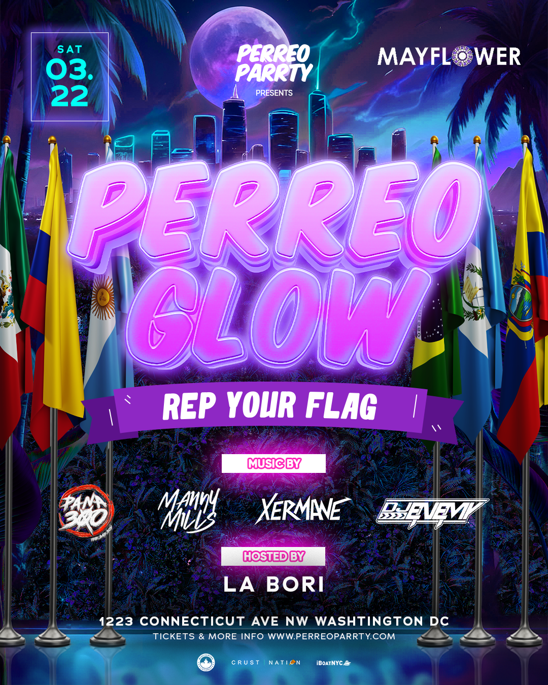 PERREO GLOW - Washington D.C | REP YOUR FLAG - Reggaeton Dance Party ...